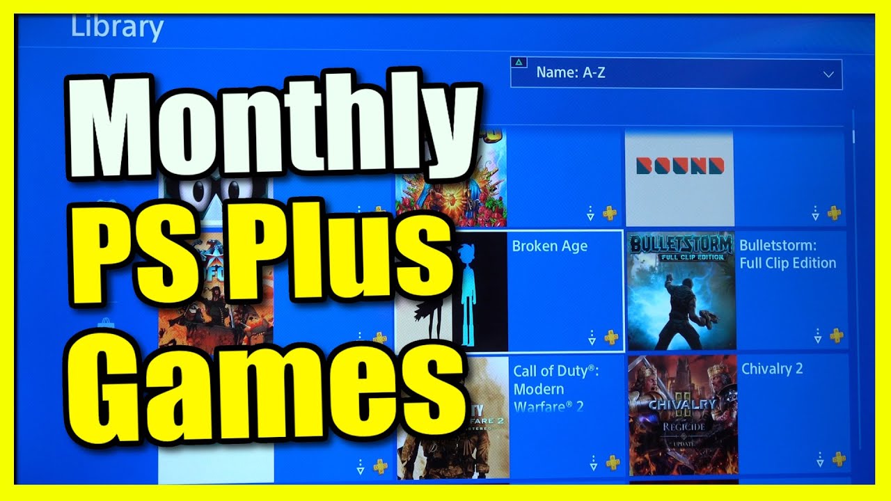 How to Find Monthly PS Plus Games on PS4 Console (Easy Method) - YouTube