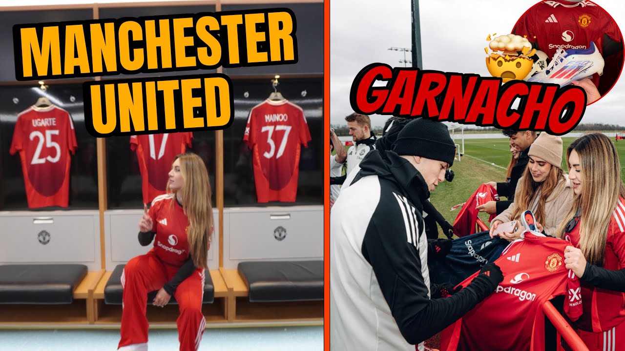 I MET GARNACHO - MANCHESTER UNITED TRAINING CENTER - YouTube
