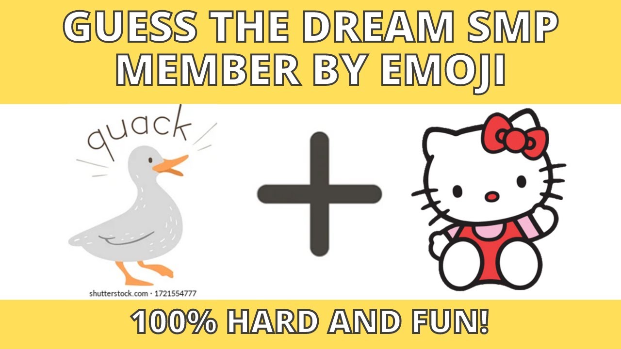 GUESS THE DREAM SMP MEMBER by EMOJI || ft. Dream, Technoblade ...