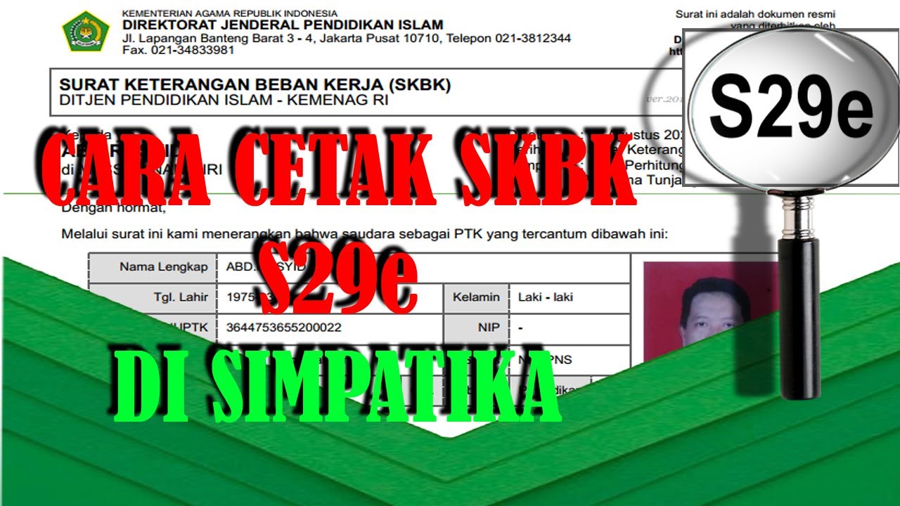CARA CETAK SKBK (S29e) TERBARU DI SIMPATIKA - YouTube