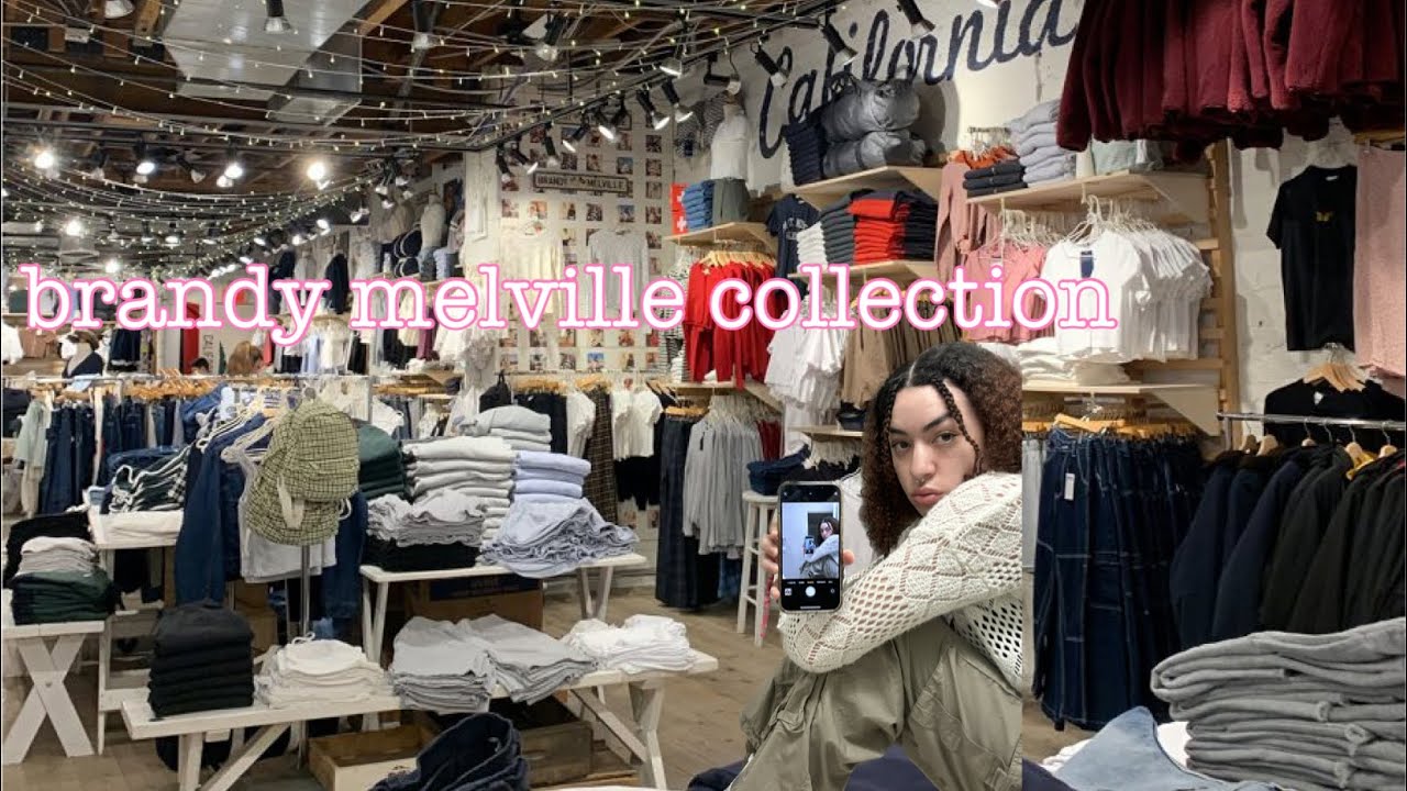 my brandy melville collection (try-on) - YouTube