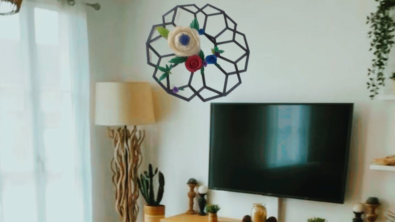 Handmade Ice Cream Stick Wall Display/Crafted Elegance for Your Walls # ...