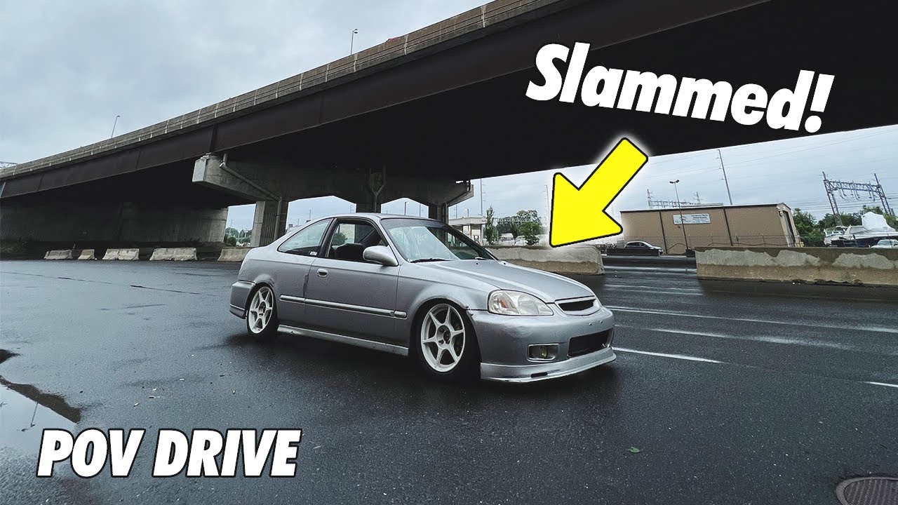 What it's like Driving a Slammed Civic | POV Drive/Cruise | Honda Civic ...