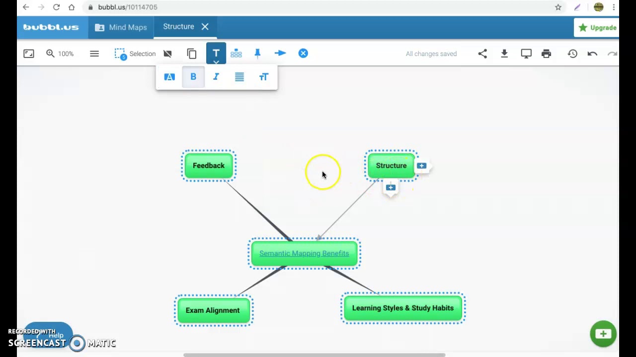 Bubbl.us Semantic Mapping Tutorial - YouTube