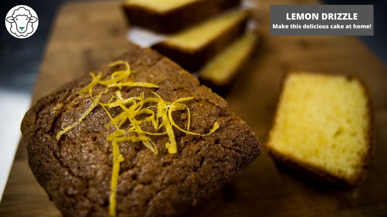 LEMON DRIZZLE - How to make this delicious cake at home! - YouTube