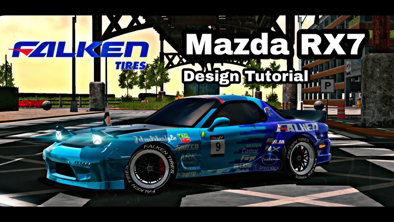 Mazda RX7 Falken Livery Tutorial | Car Parking Multiplayer - YouTube