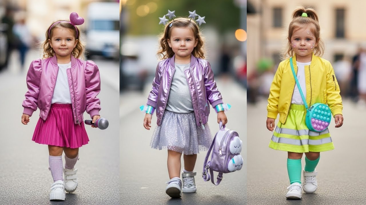 Little Style Star on the Street 💫🩷 Fashion Sticker Vibes - YouTube