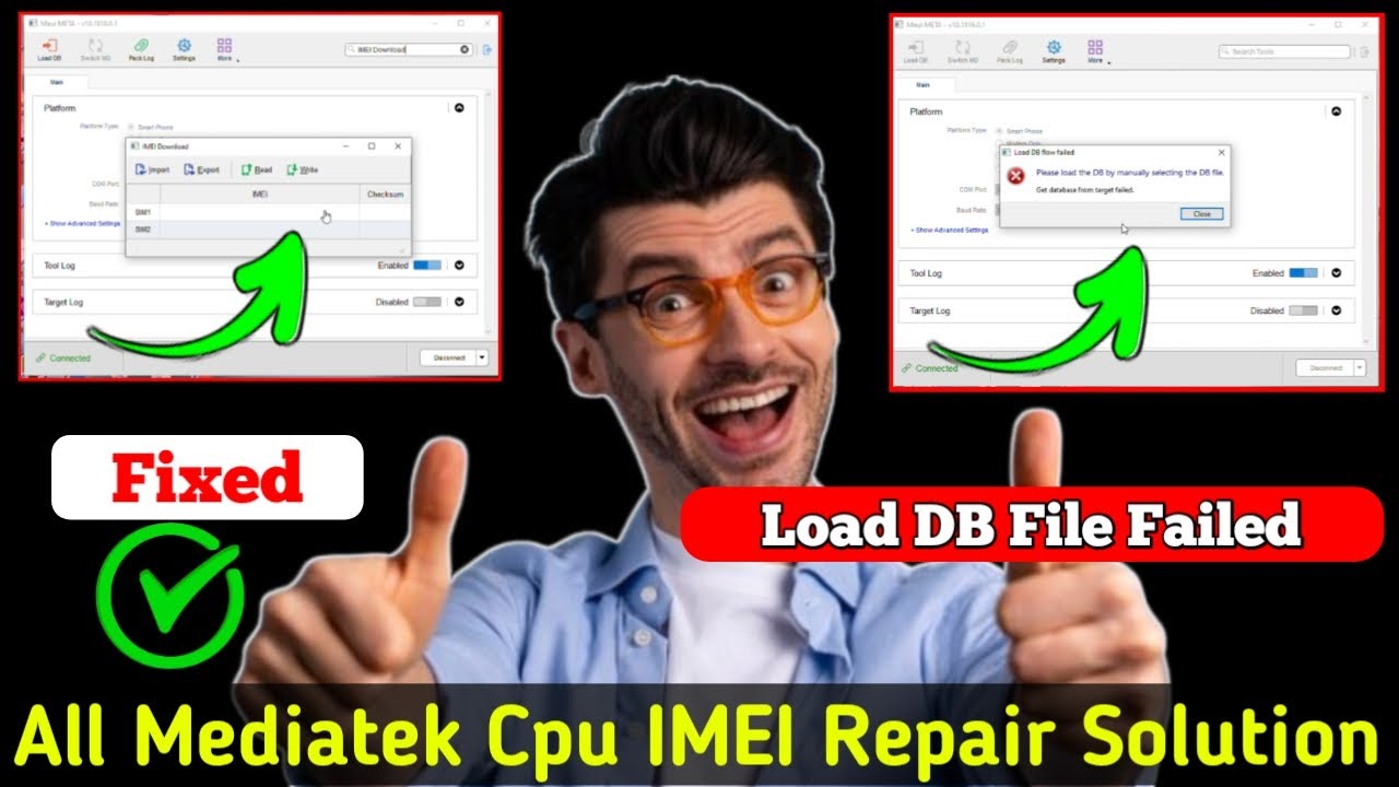 All MTK Android Phones IMEI Repair By Letest ModemMeta Tool || Load DB ...