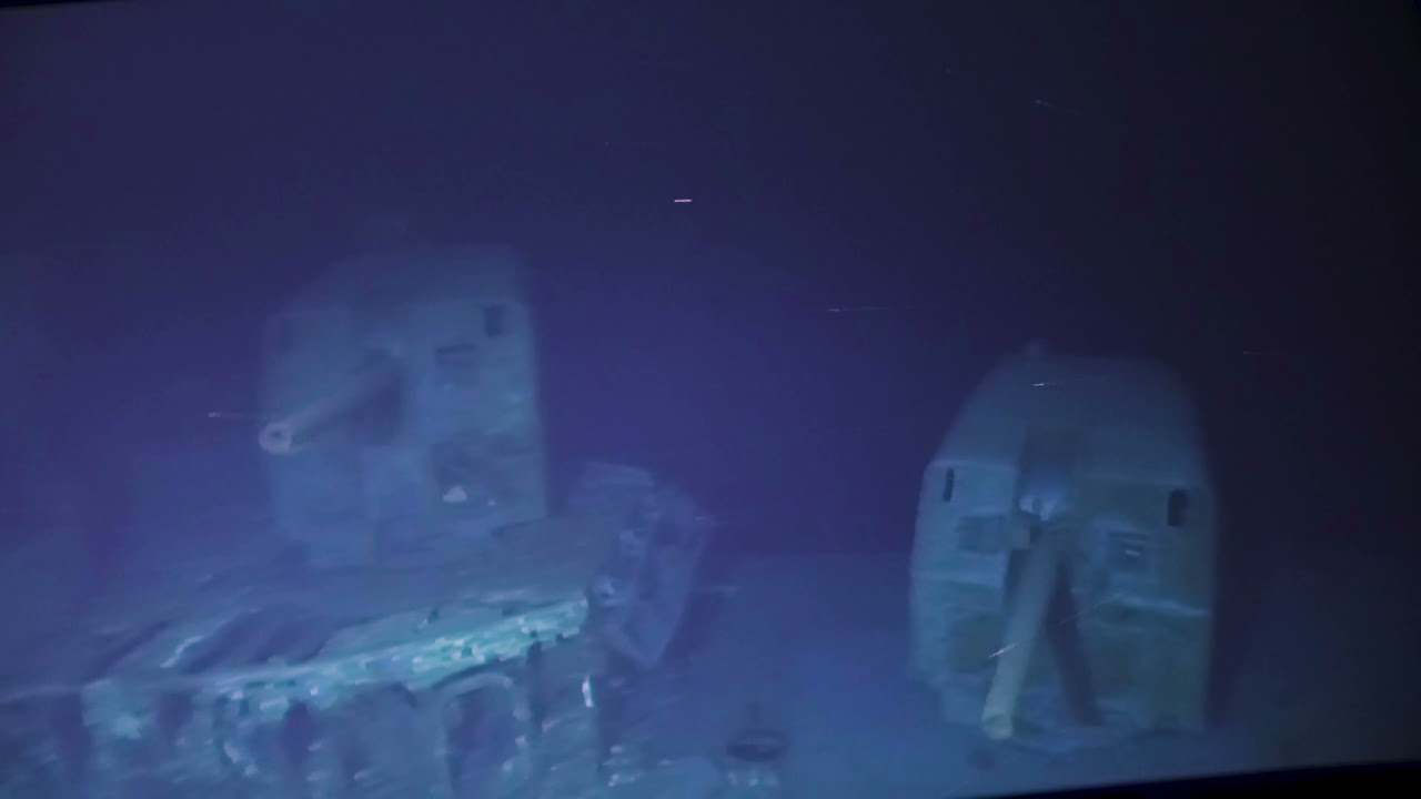 First Footage of USS Johnston - Gun Mounts - YouTube