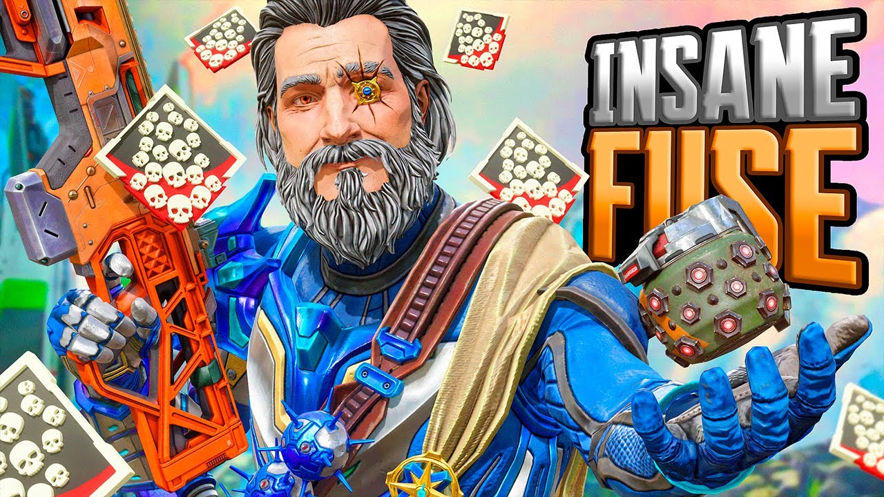 AGRESSIVE Fuse GETTING 20 KILLS BOMB Apex Legends Gameplay Season 18 ...