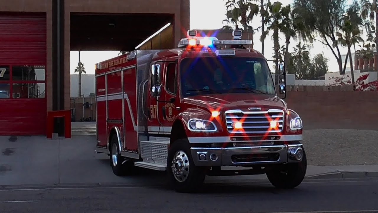 *New* Phoenix Fire Dept. Ladder Tender 37 Responding - YouTube