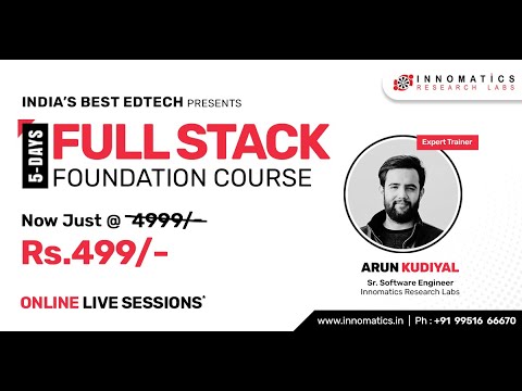 Nationwide Full Stack Development Foundation Course - YouTube