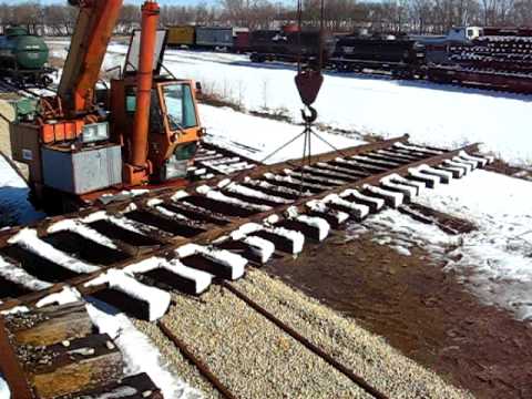 Moving Track Panels with the Model 50 Burro Crane PART 1 - YouTube