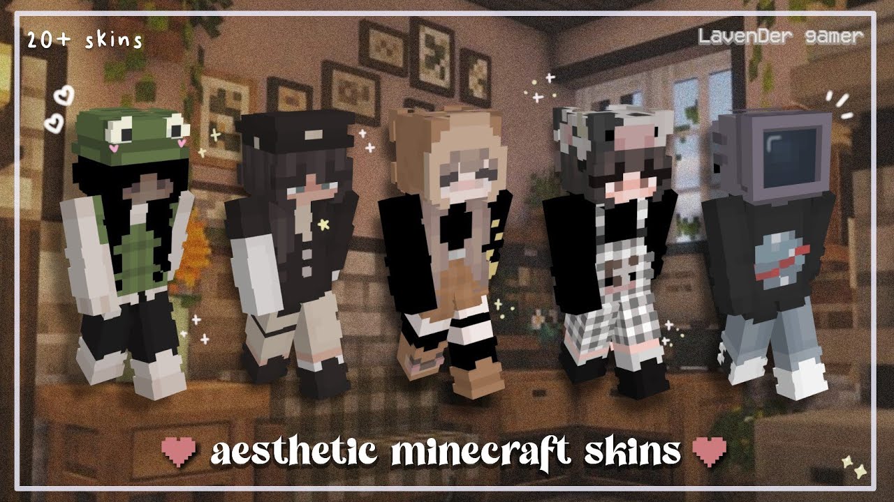 20+ aesthetic minecraft skins☁️|| Minecraft Skins pt.7 || *girls ...