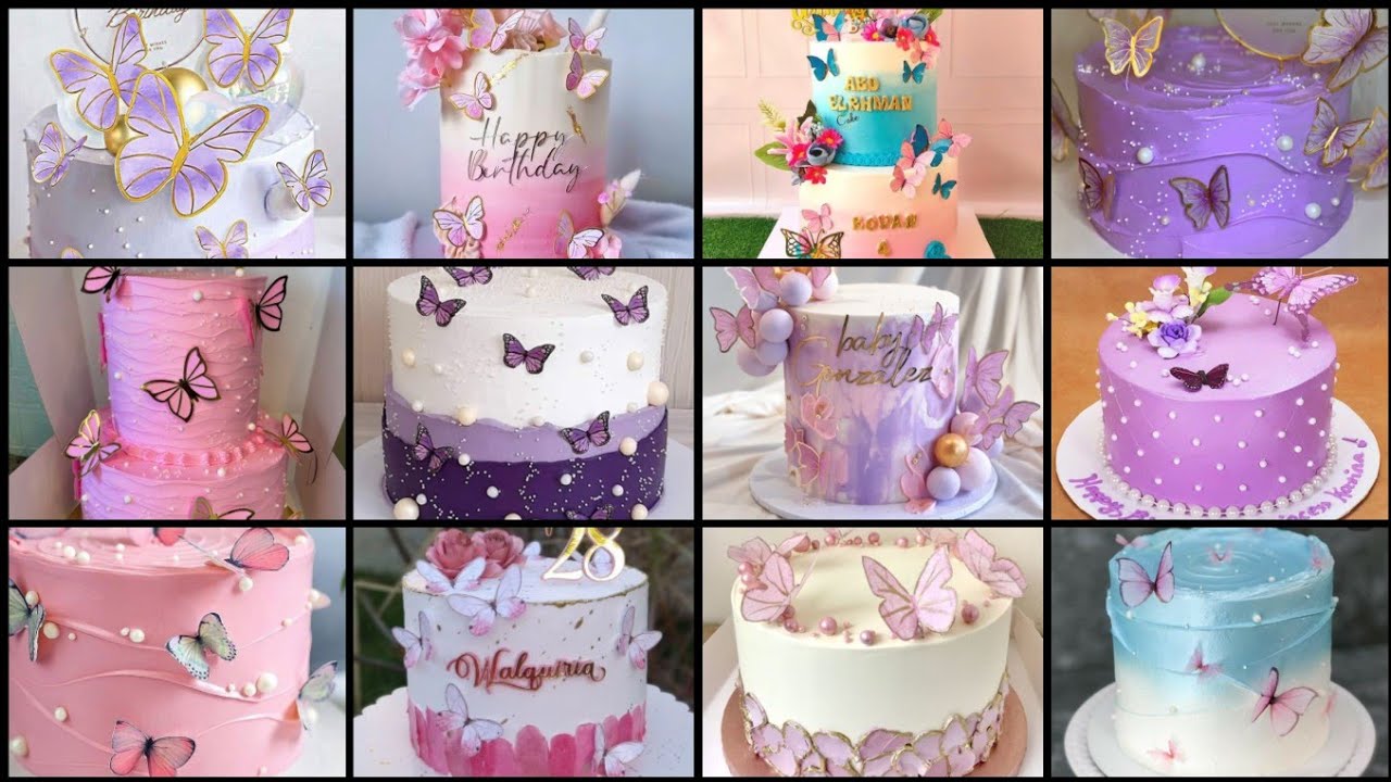 Best Butterfly Theme Cake Decorating ideas || Latest Butterfly Cake ...