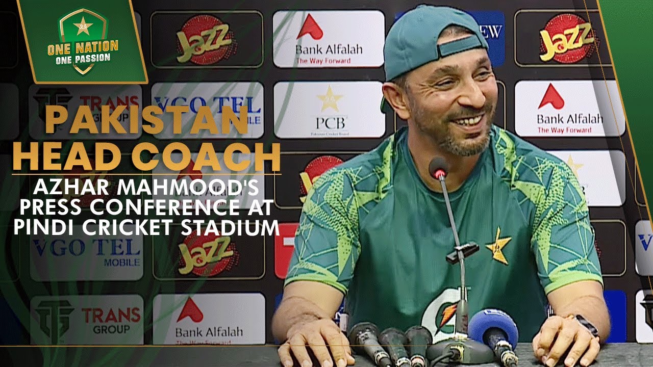 Pakistan Head Coach Azhar Mahmood's Press Conference at Pindi Cricket ...