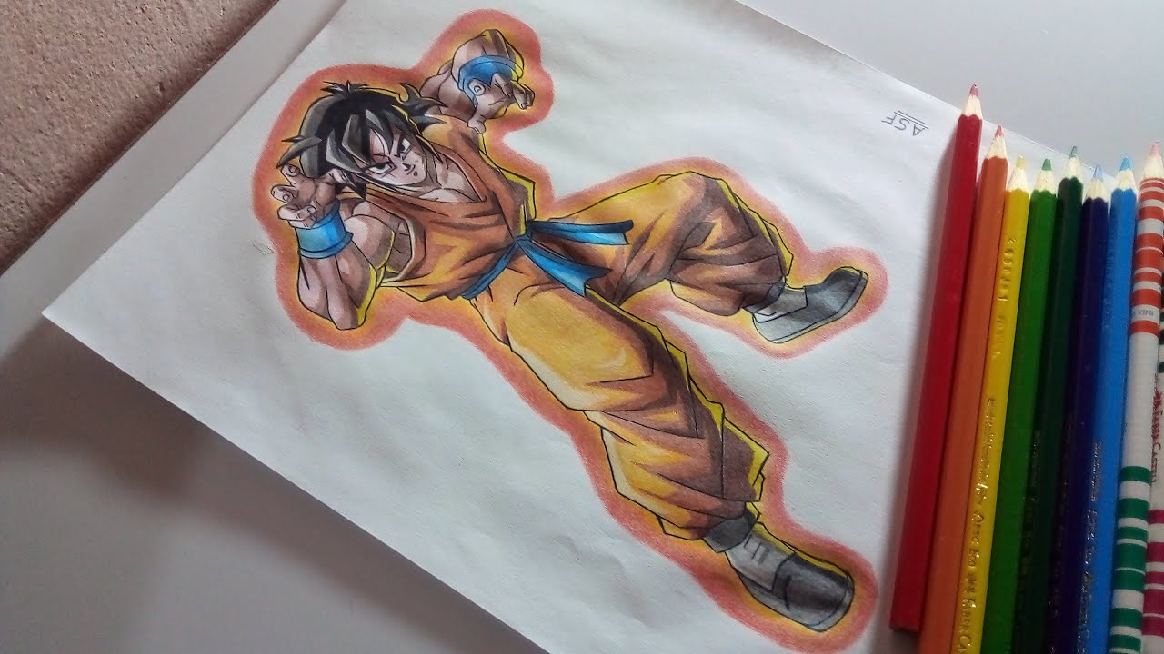 Speed Drawing Yamcha Dragon Ball - YouTube