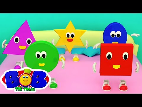 Beş küçük şekil | Tekerlemeler | Çocuklar için müzik | Bob The Train Türkçe | Okulöncesi