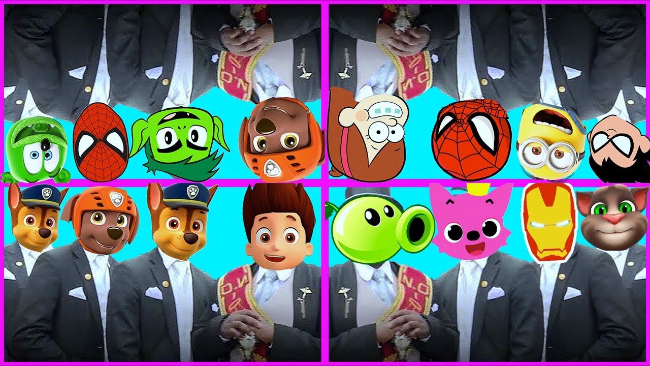 Paw Patrol & Spider Man & Minions & Teen Titans Go - Coffin Dance Song ...