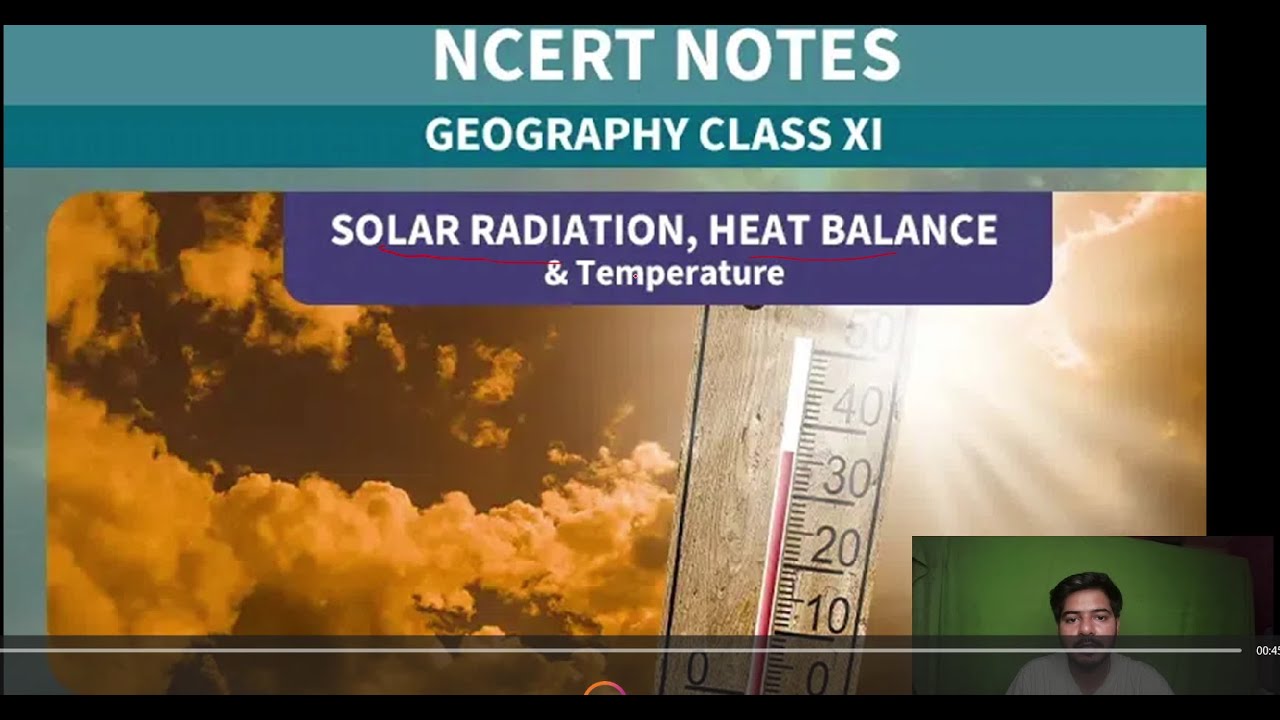 Solar radiation, Heat balance and Temperature | Part 1 | Class 11 ...