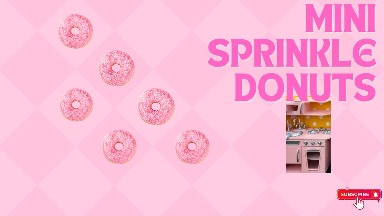 Miniature DIY Sprinkle Donuts| Short | Miniature Cooking | Cleaning in ...