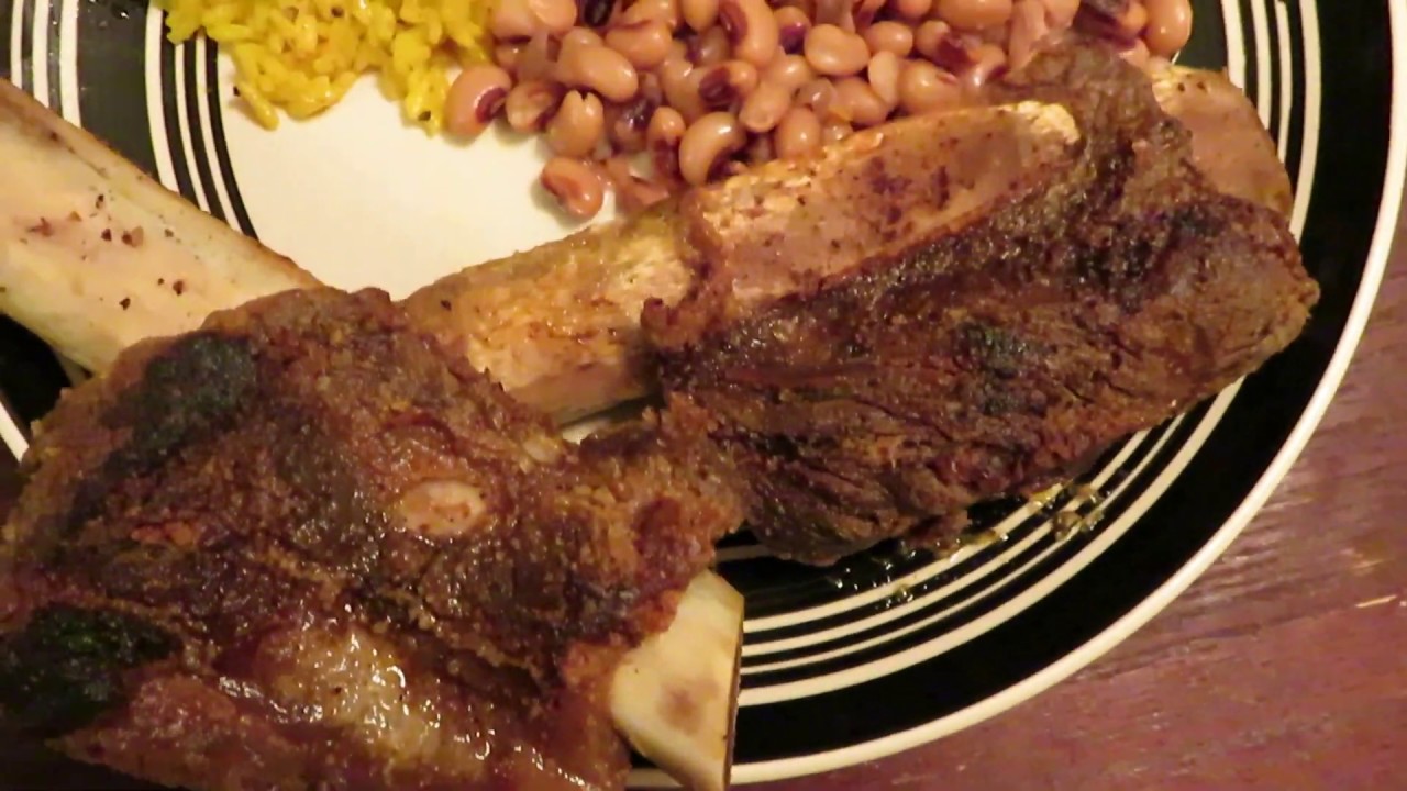 FRIED BEEF RIBS YELLOW RICE BLACK EYE PEAS #SOULFULT #GINAYOUNG # ...