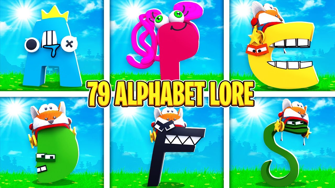 Virei 79 Letras do Alfabeto no Roblox🤩 Find The Alphabet Lore Morphs ...