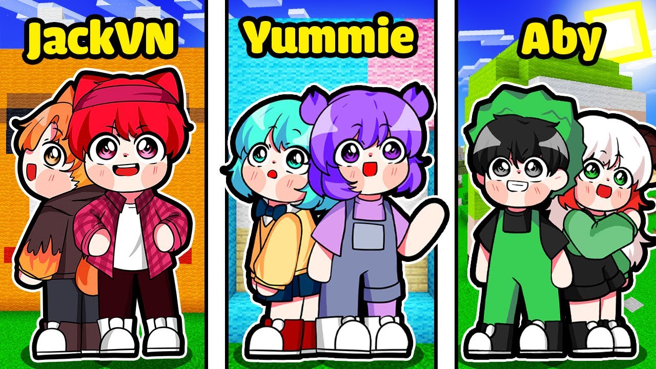 NABEE THỬ THÁCH XÂY NHÀ THEO MÀU CỦA CÁC THÀNH VIÊN SINH TỐ TEAM SIÊU ...