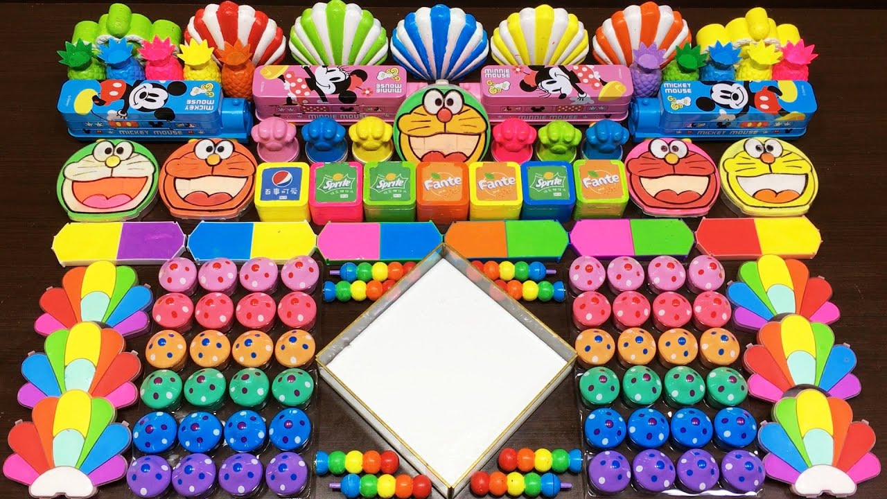 Doraemon! PEPSI & COCA COLA! Slimesmoothie Relaxing Satisfying Slime ...