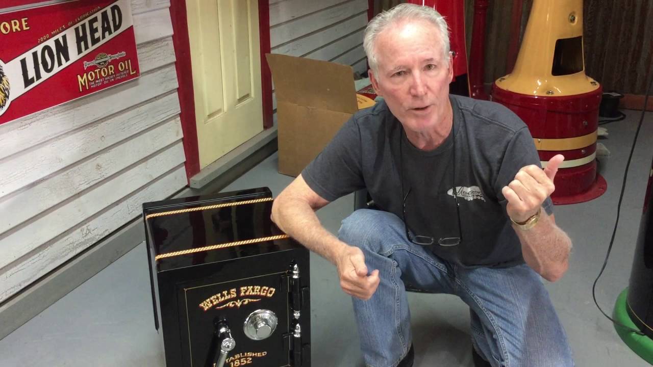 vintage WELLS FARGO Safe restored - YouTube