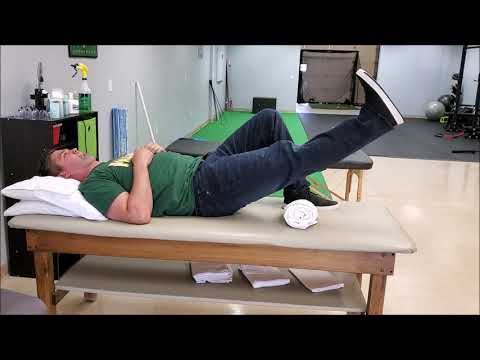 Supine Terminal Knee Extension with Lift Off - YouTube