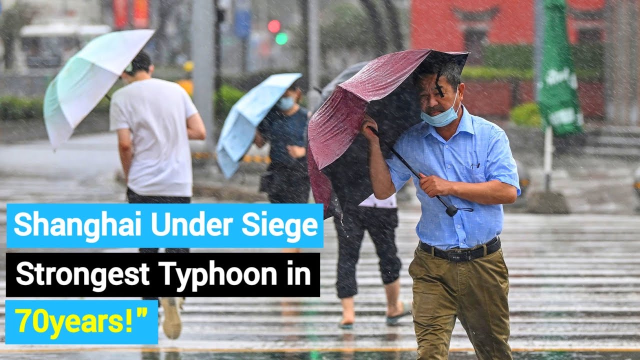 "Shanghai Crippled by Strongest Typhoon in 70 Years | Typhoon Bebinca ...