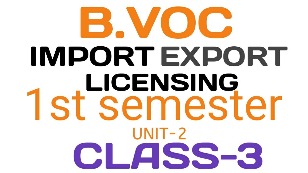 CLASS 3|| B. VOC IEL || 1 SEM - YouTube