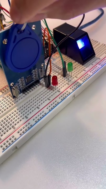 Combining RFID with fingerprint sensor and arduino #arduino #engineer #electronics #electrician ...