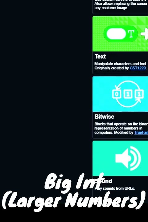 Turbowarp Custom Extensions 5 - YouTube