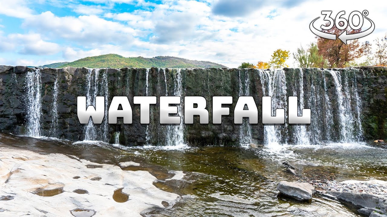 360° VR | Relaxing Waterfall in River Nature Atmosphere - 359 PLUS 1 ...