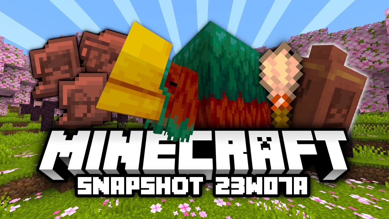 ALBERO DI CILIEGIO, ARCHEOLOGIA E SNIFFER! | Minecraft ITA Snapshot 23w07a - YouTube