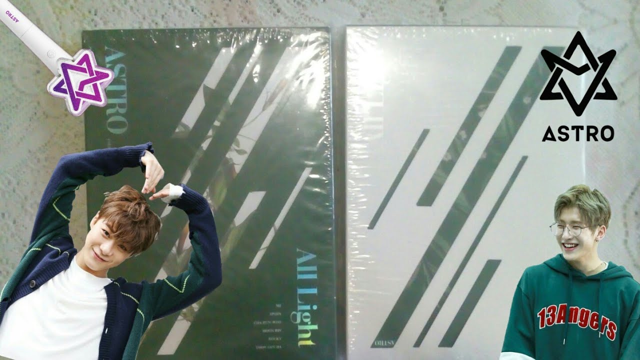 Unboxing - ASTRO - All light 1st full album [green ver] - YouTube
