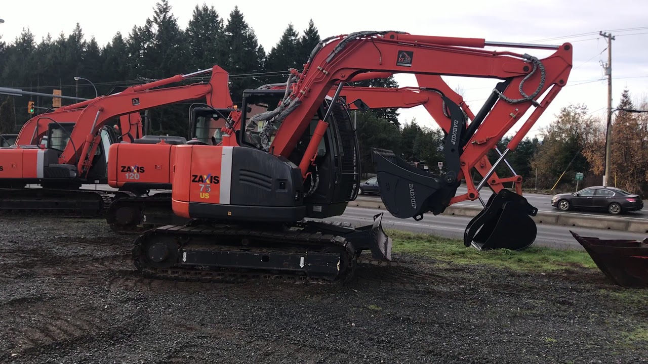 Hitachi Zx75-3 Excavator for sale - YouTube