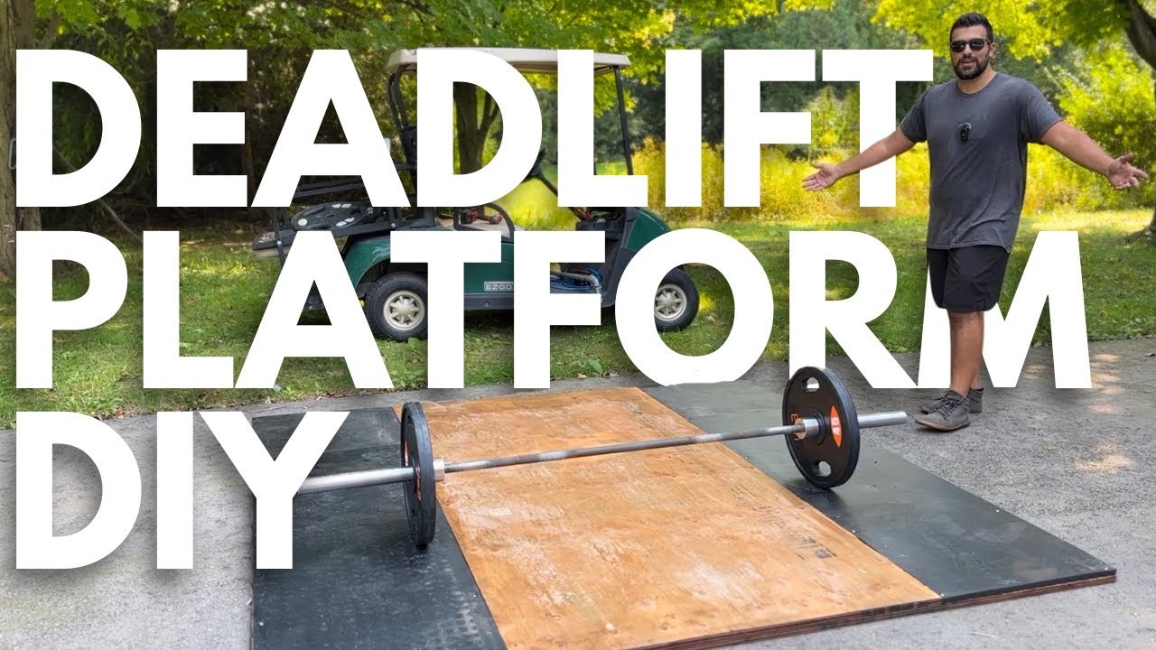 How I built an Outdoor Deadlift Platform - YouTube