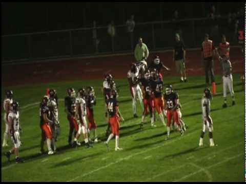 Sam Handler # 27 Sophmore Varsity Football Highlights 09 - YouTube