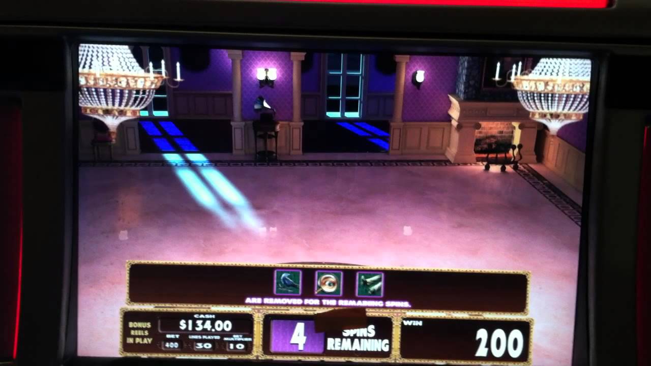 Clue Slot Machine Bonus - Ballroom - YouTube