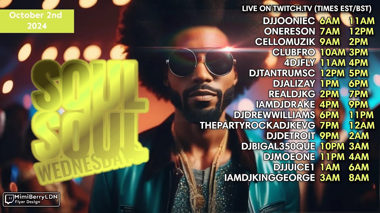 Soul II Soul Twitch Raid Recast 10/3/24. Blocked in Russia but who ...