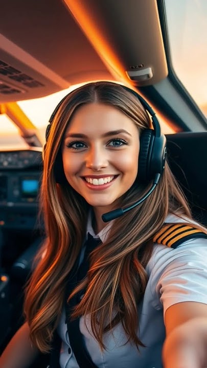 Portrait of a Beautiful Female Pilot #aircraft #airplane #pilot #womenpilots #femalefighter # ...