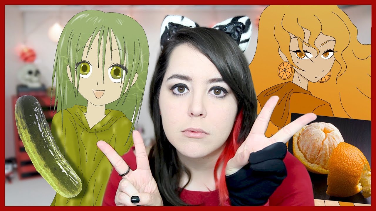 Drawing Random Things as Anime Girls - YouTube