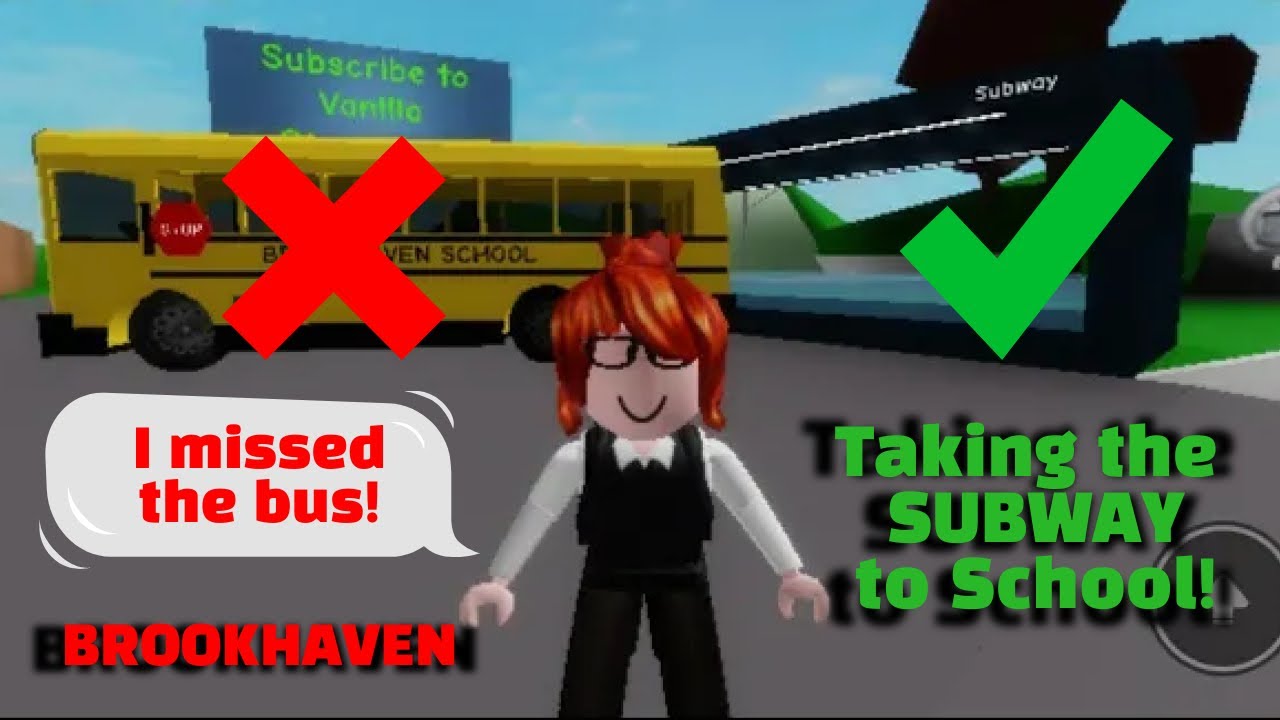 TAKING THE SUBWAY TO SCHOOL! | Brookhaven Roleplay | New Brookhaven ...