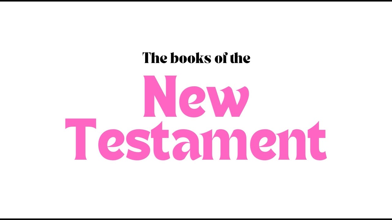 Books of the New Testament song - YouTube