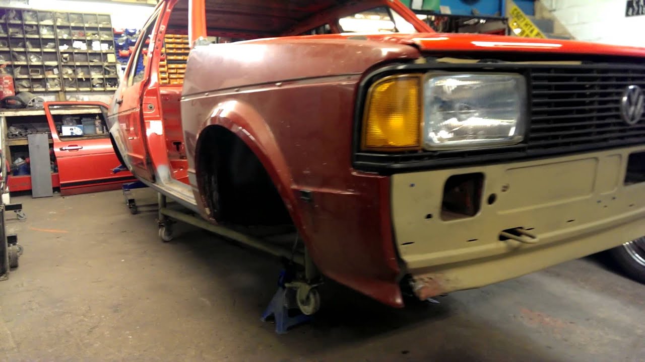 Mk1 Jetta Front End Test Fitting. - YouTube