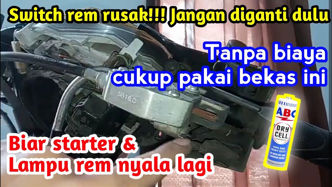 PERBAIKI SWITCH REM belakang BEAT fi esp, Jangan Langsung Ganti - YouTube