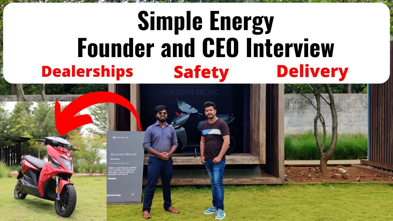 Simple Energy Founder and CEO Suhas kumar Interview | Delivery ...